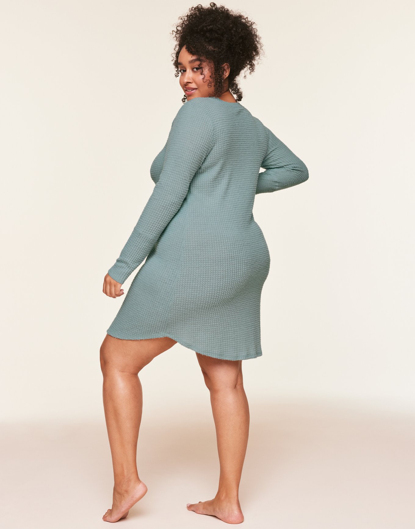 Leidy Medium Gray Plus Sleepshirt | Adore Me