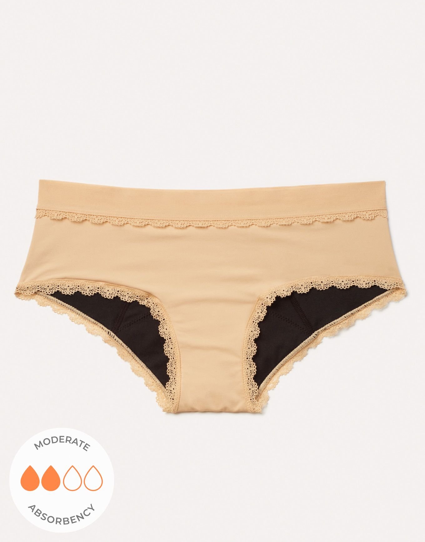 Olivia Hipster Beige Period Panties | Adore Me