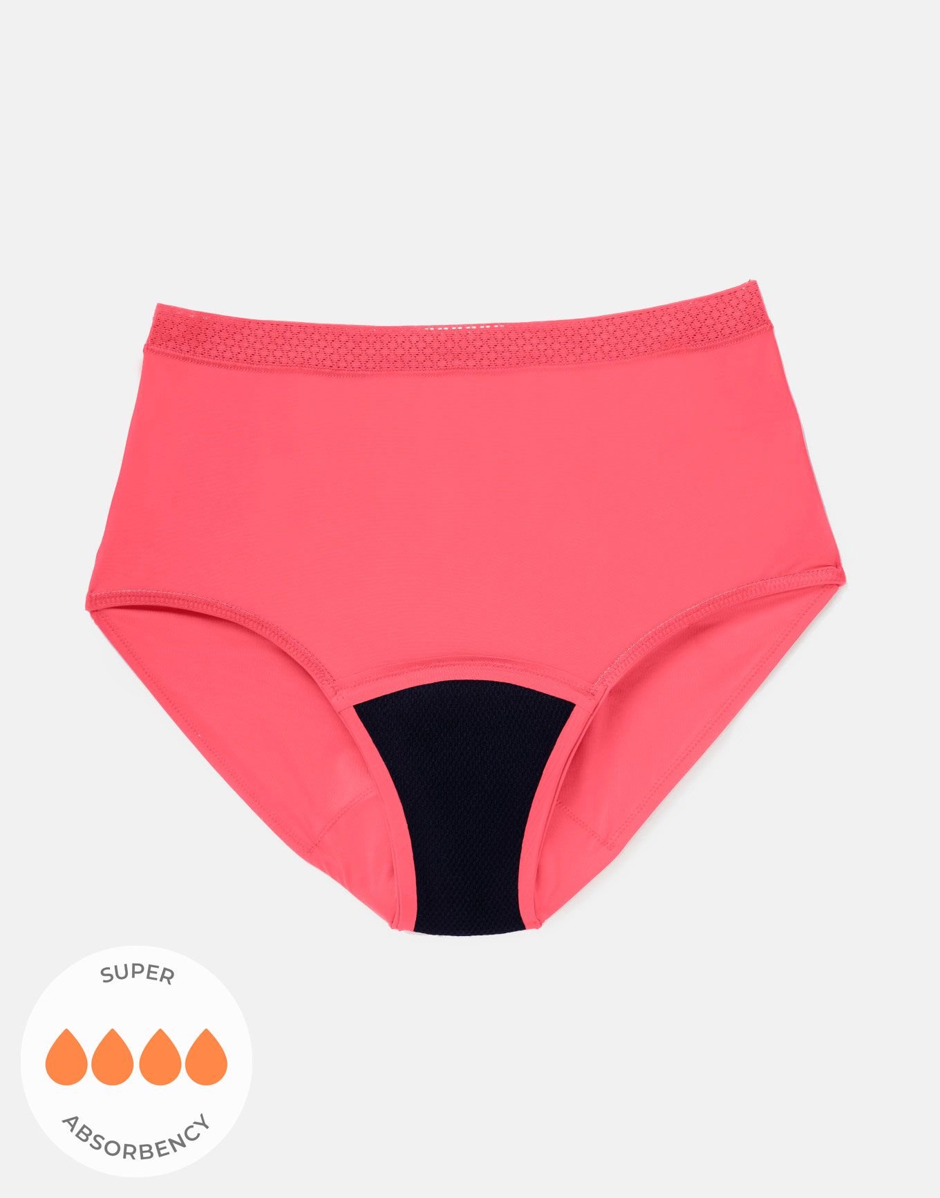 Jess High Waisted Dark Pink New thicker absorbent pad, XS-M | Adore Me