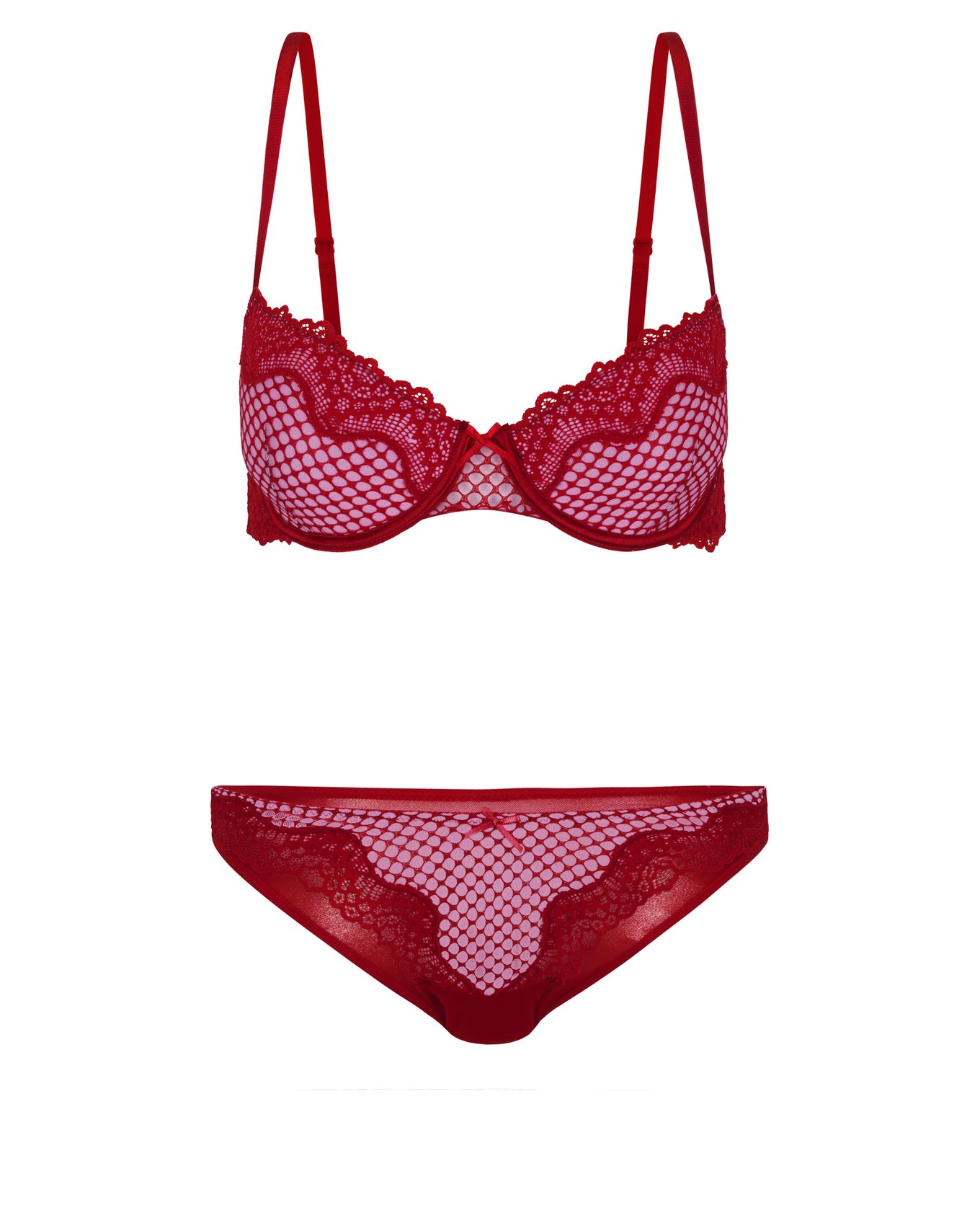 Rubie Dark Red Push Up Demi, 32C-38D | Adore Me