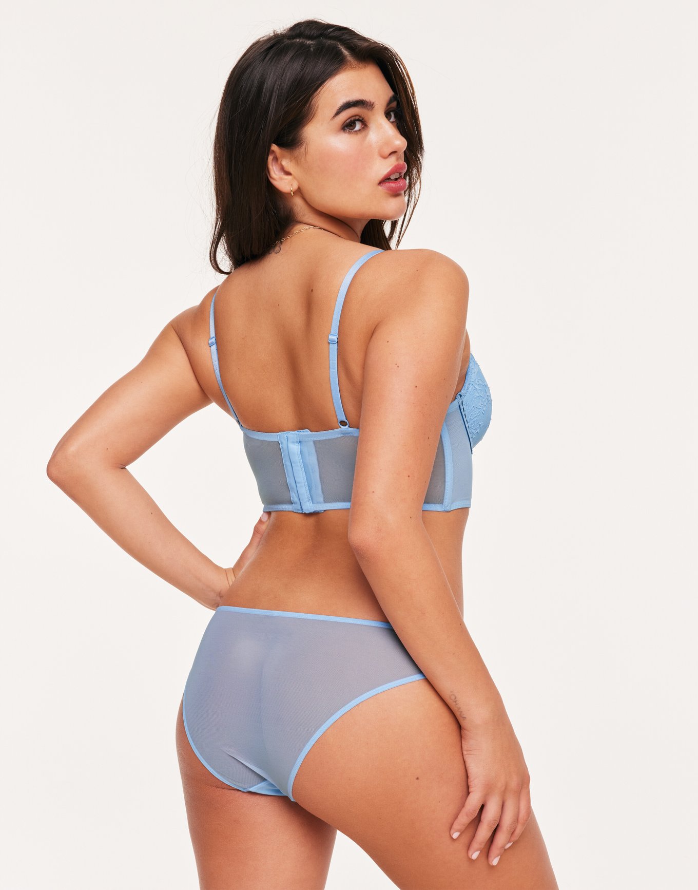 Yara Medium Blue Longline Contour Demi, 32DD-38D | Adore Me