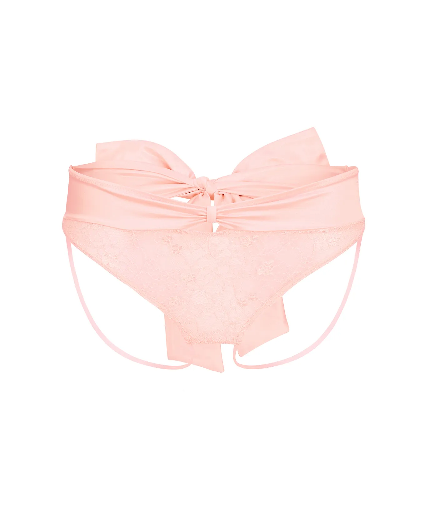 Amaya Cheeky Light Pink Crotchless Cheeky Xl Adore Me