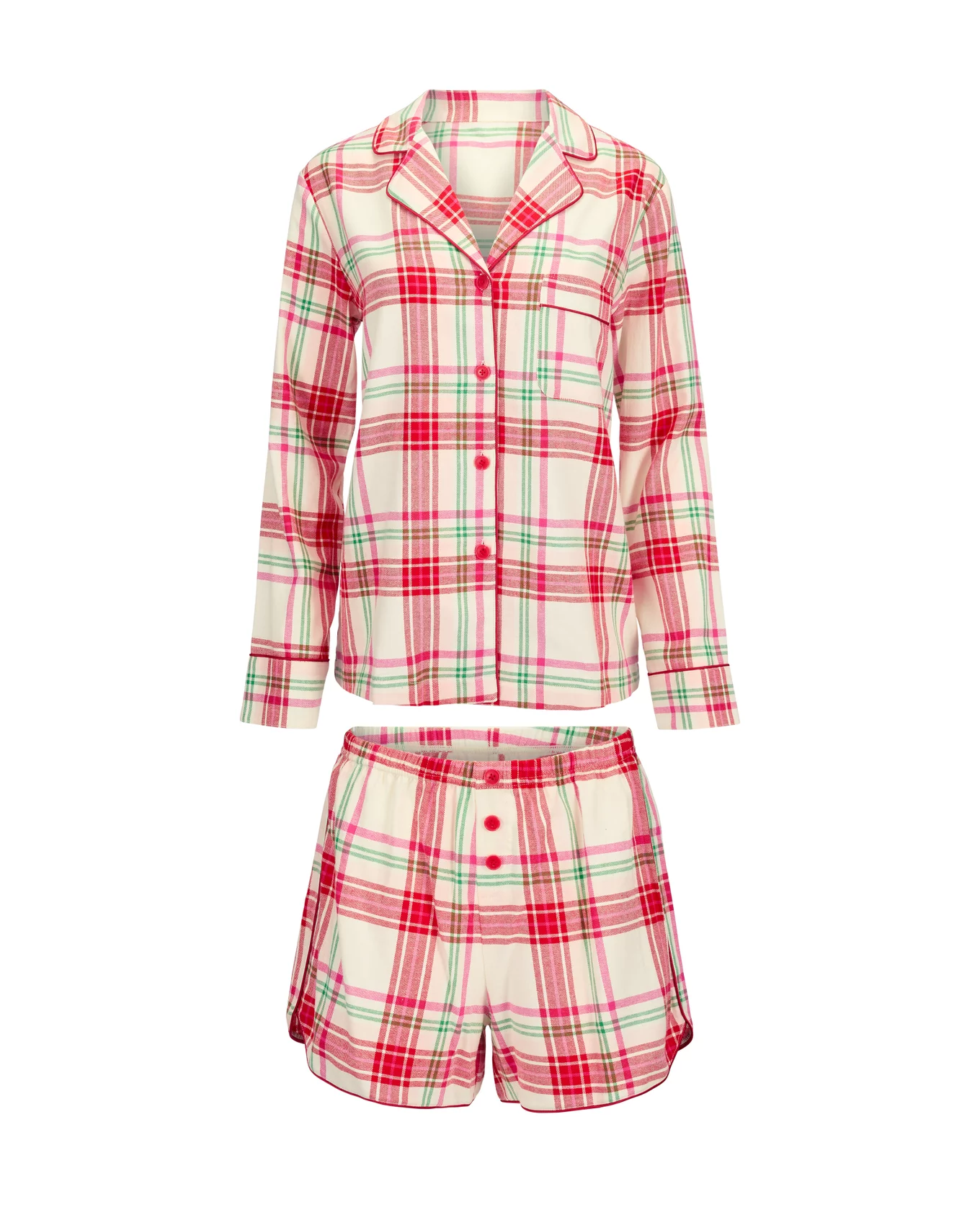 Cecelia Plaid Red PJ Set, XS-4X | Adore Me