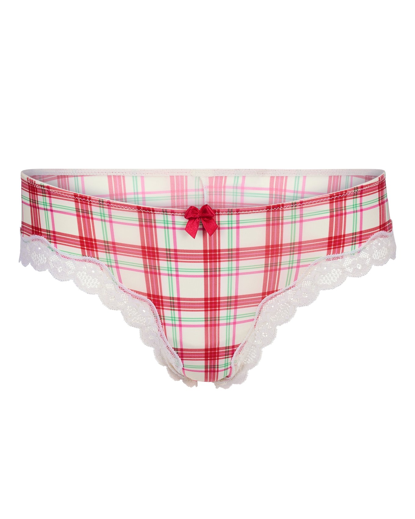 Meissa Plaid Red Cheeky Panty, XS-XL | Adore Me