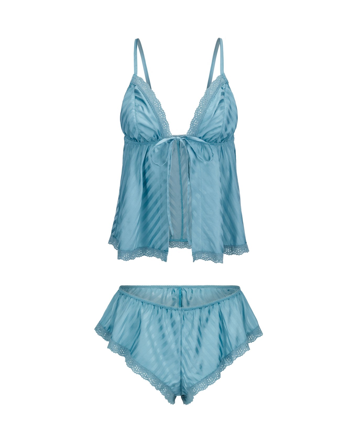 Trish Medium Blue Plus Cami and Shorts Set | Adore Me