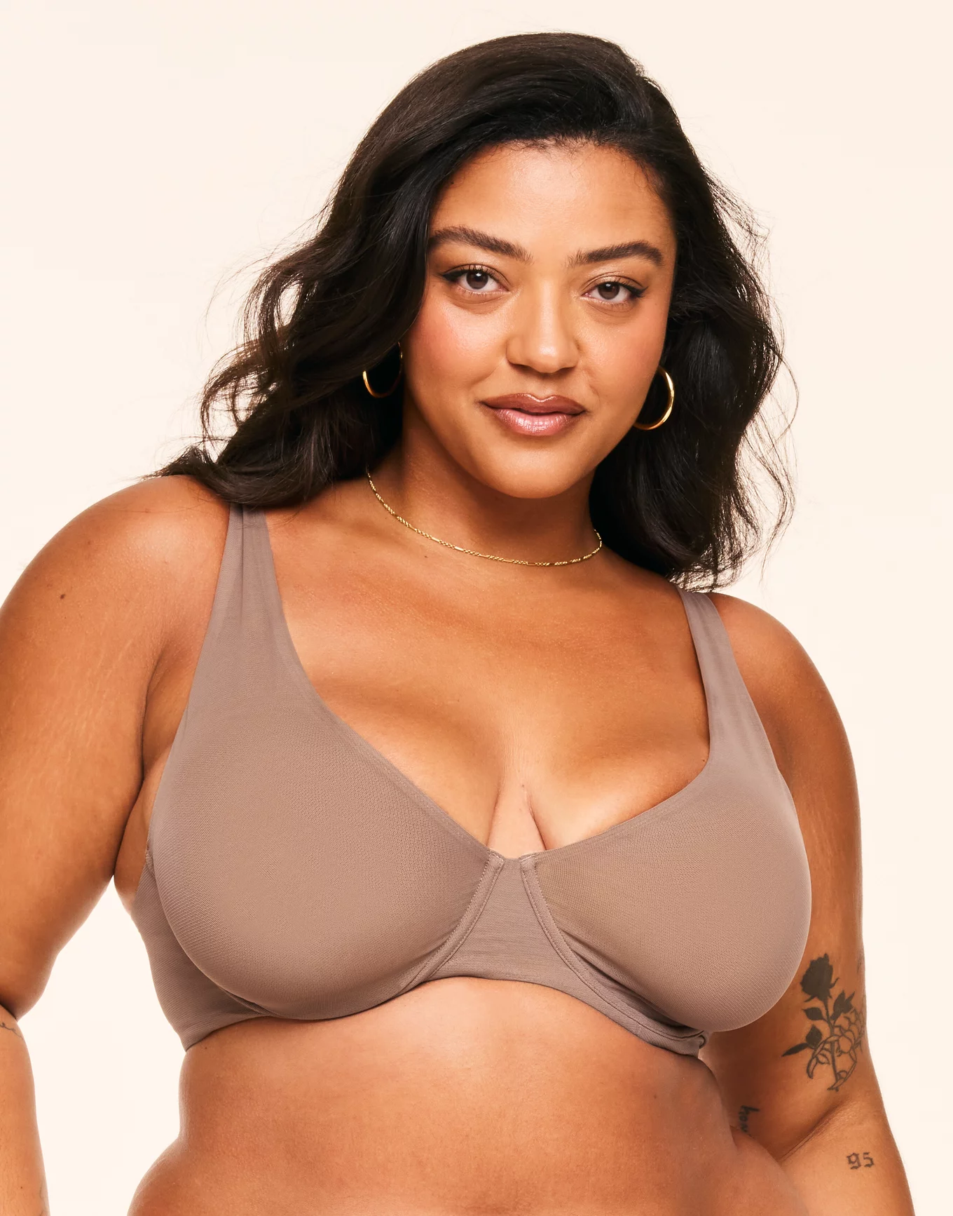 Ivy Medium Beige 2 Plus Unlined Plunge, 40DD-40DDD | Adore Me