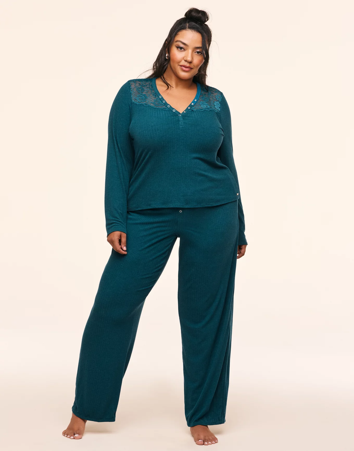 Zahra Dark Blue PJ Set, XS-4X | Adore Me
