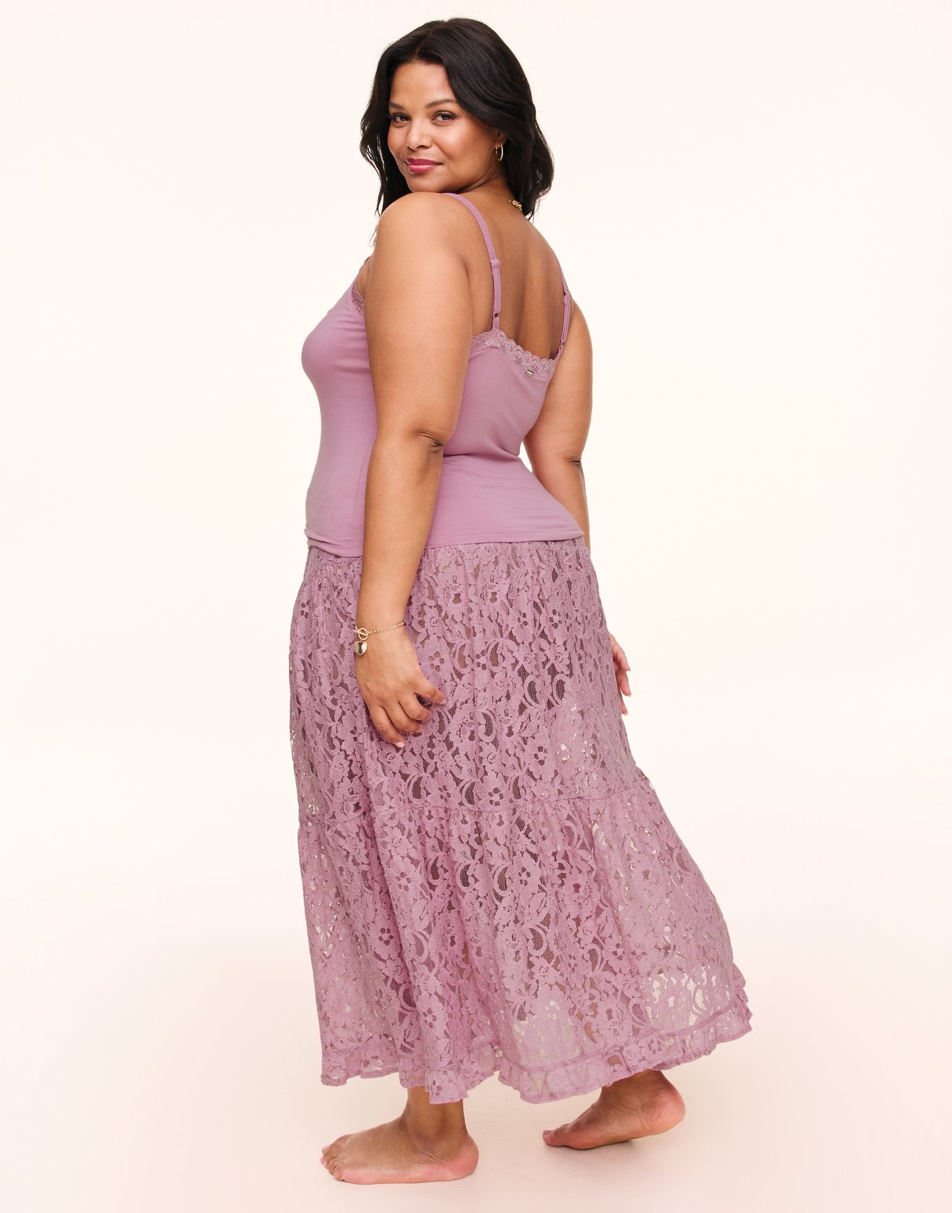 Isadora Medium Purple Plus Cami and Skirt Set, 1X | Adore Me