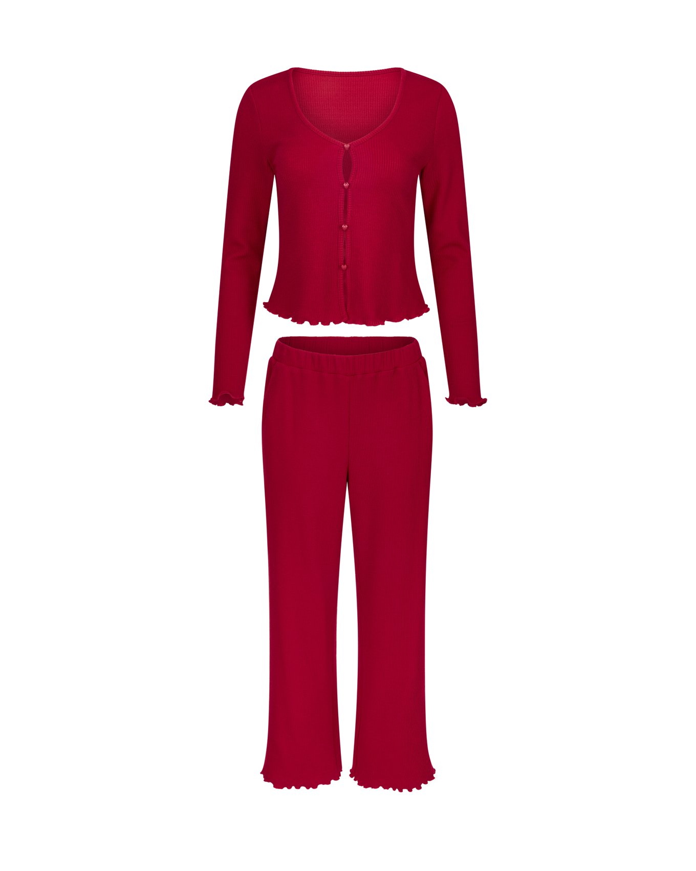 Amrita Dark Red Shirt Set, XS-XL | Adore Me