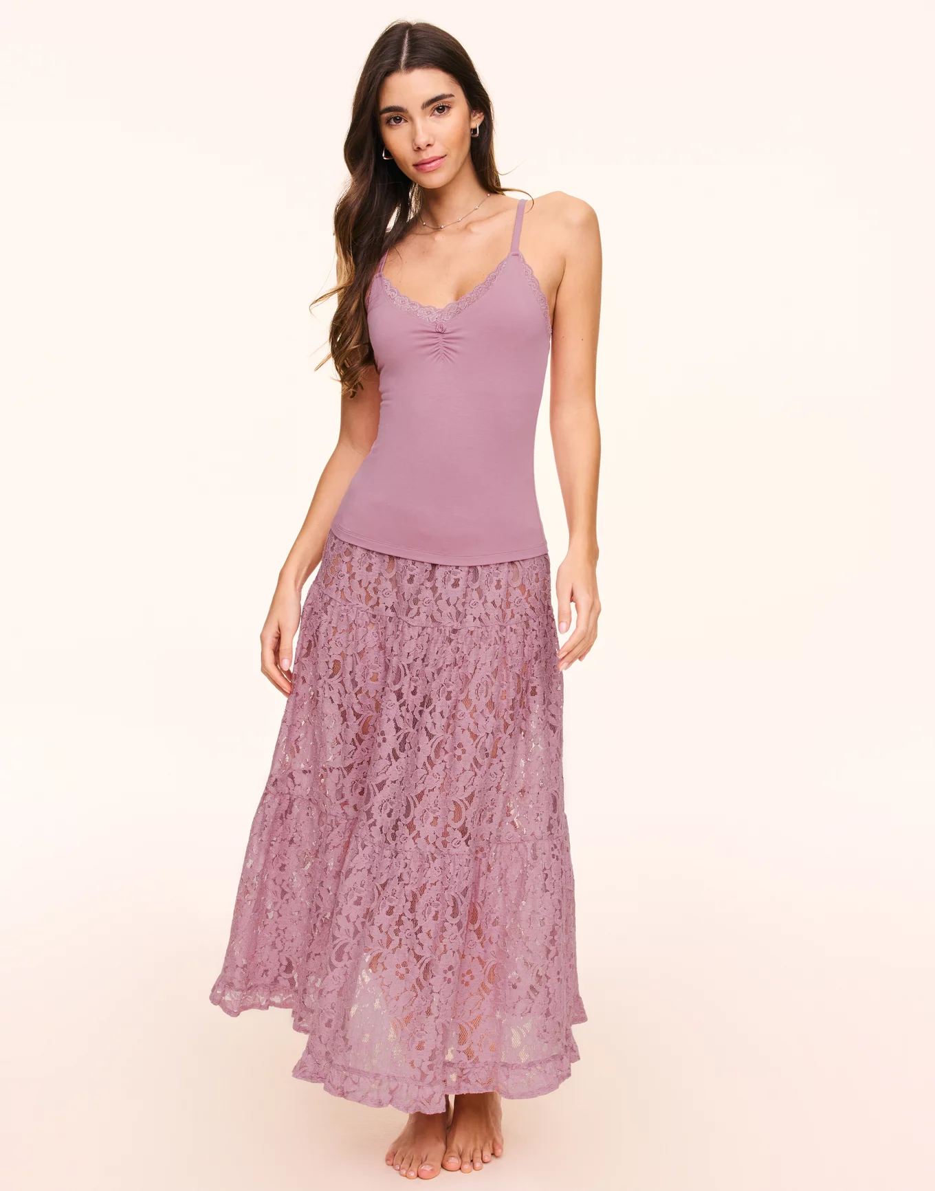 Isadora Medium Purple Cami and Skirt Set, XS | Adore Me