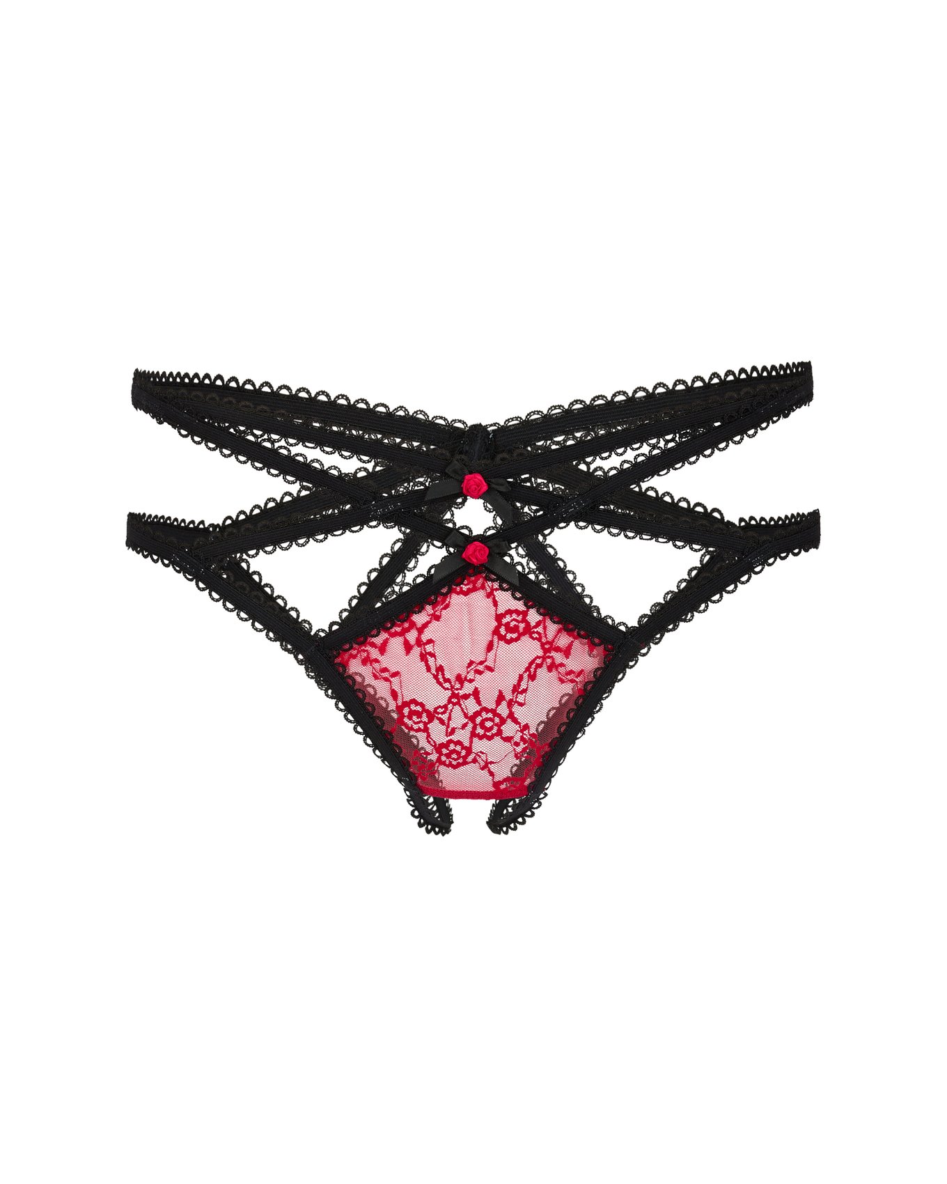 Lyda Cheeky Black Plus Crotchless Cheeky | Adore Me