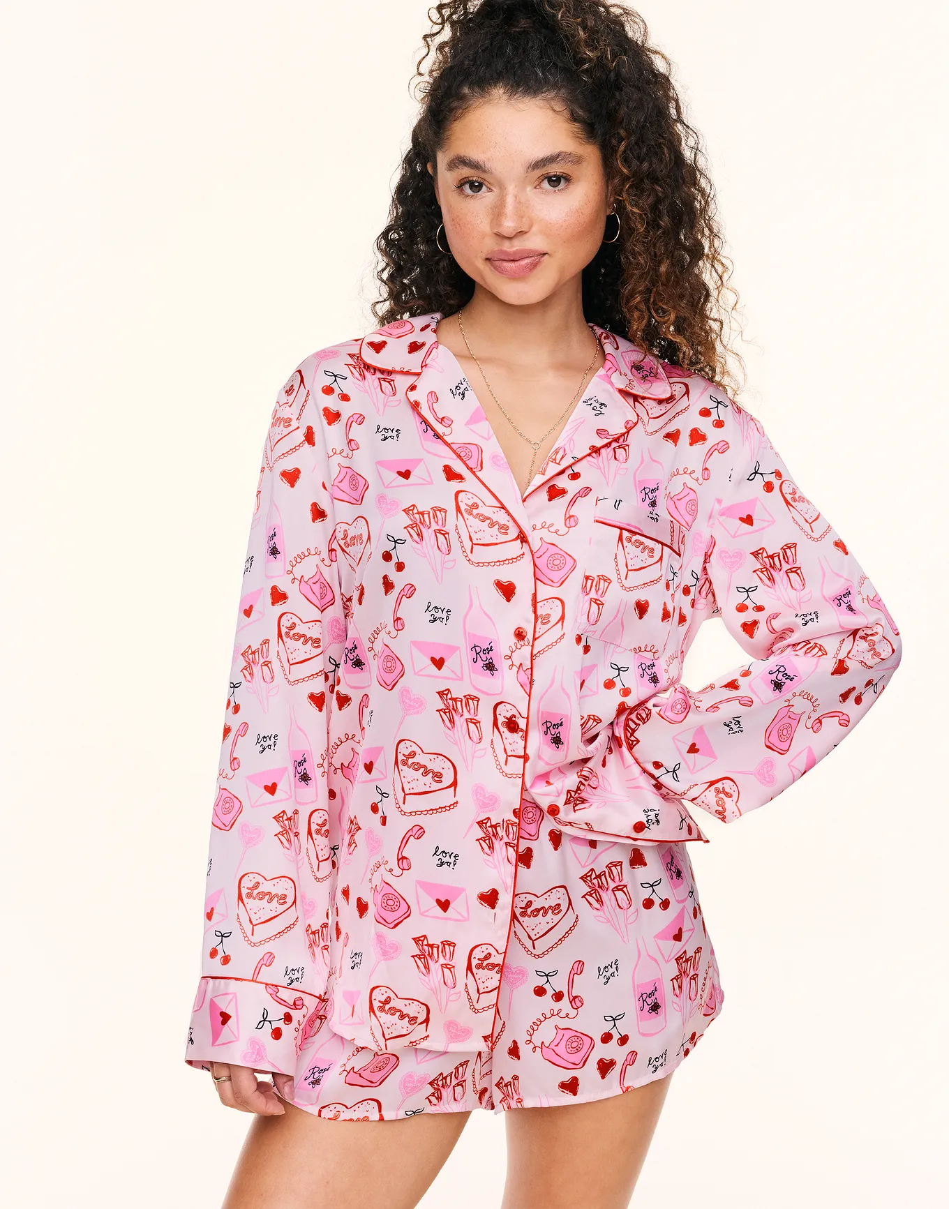 Sammi Novelty Pink Pj Set Xs Xl Adore Me