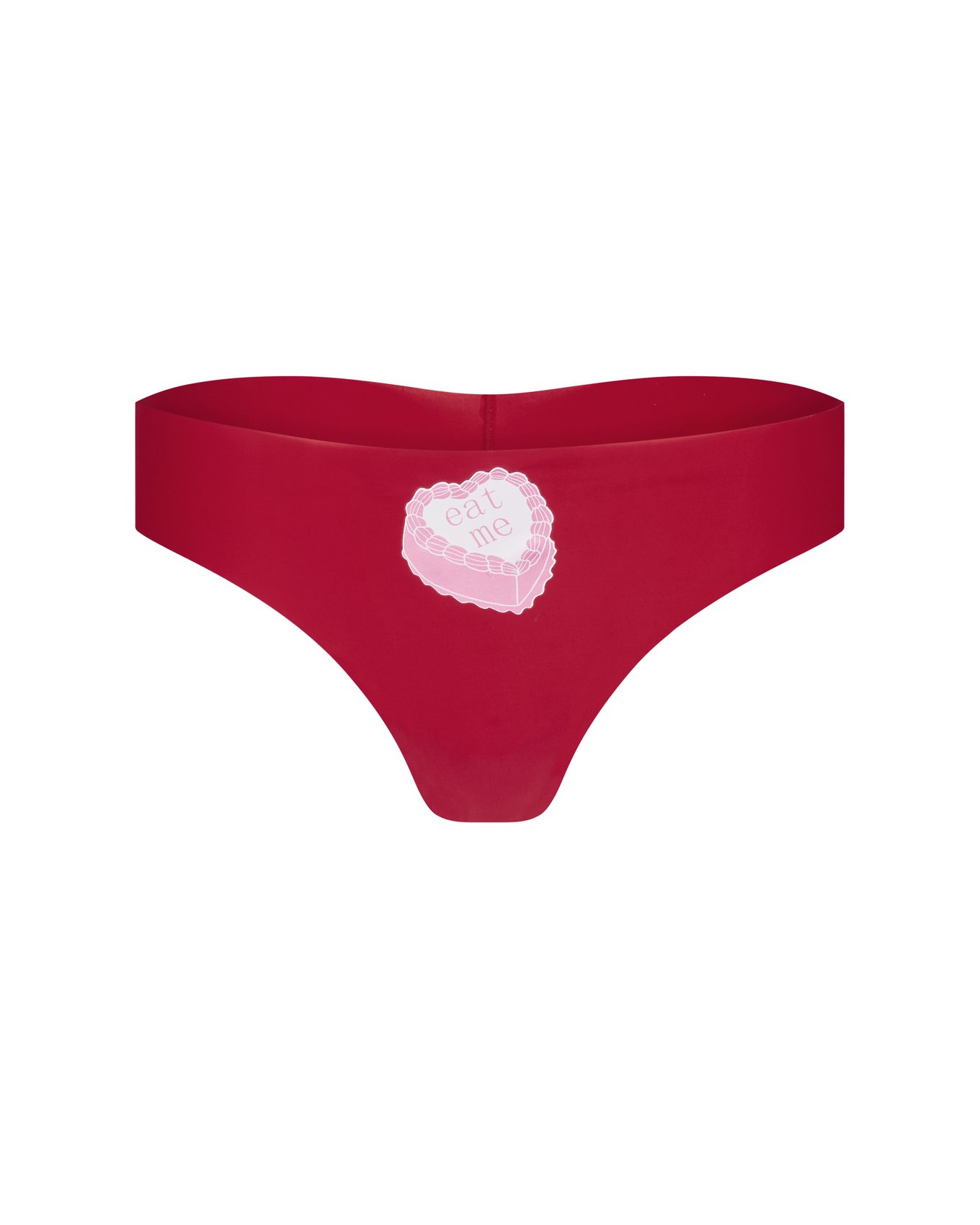 Francine Invisible Pack Thong Heart Red Plus Thong (Pack of 3), 3X ...