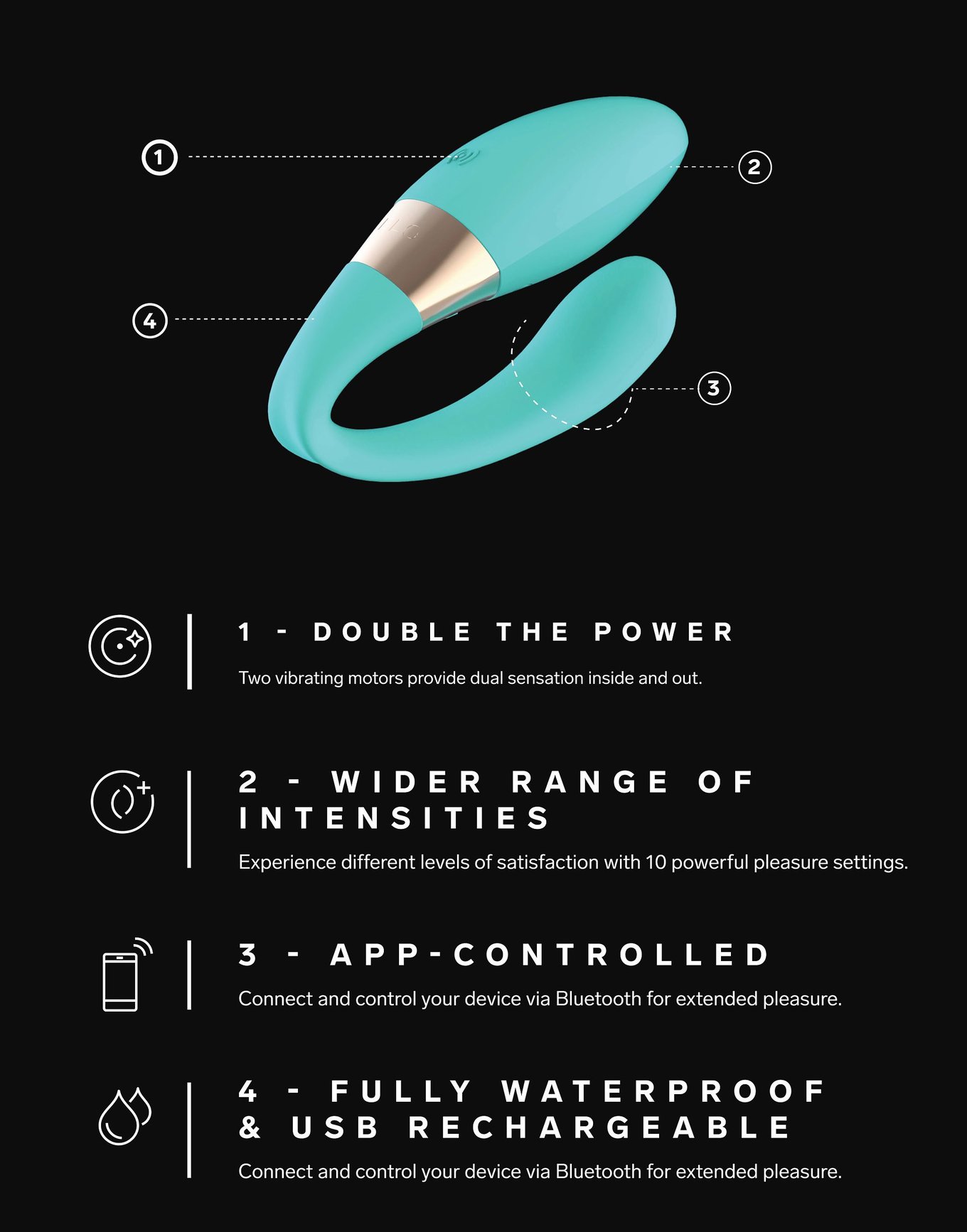 Lelo Tiani Harmony Vibrator Material: PC+ABS, Body safe silicone | Adore Me