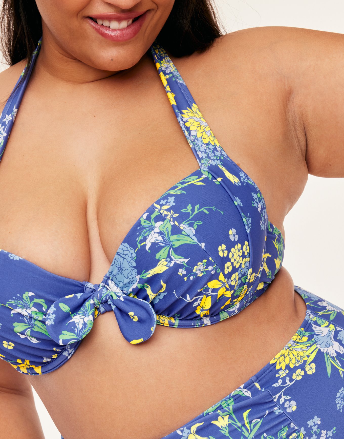 Shelby Floral Blue 2 Plus Two Piece, 38DDD-42G | Adore Me