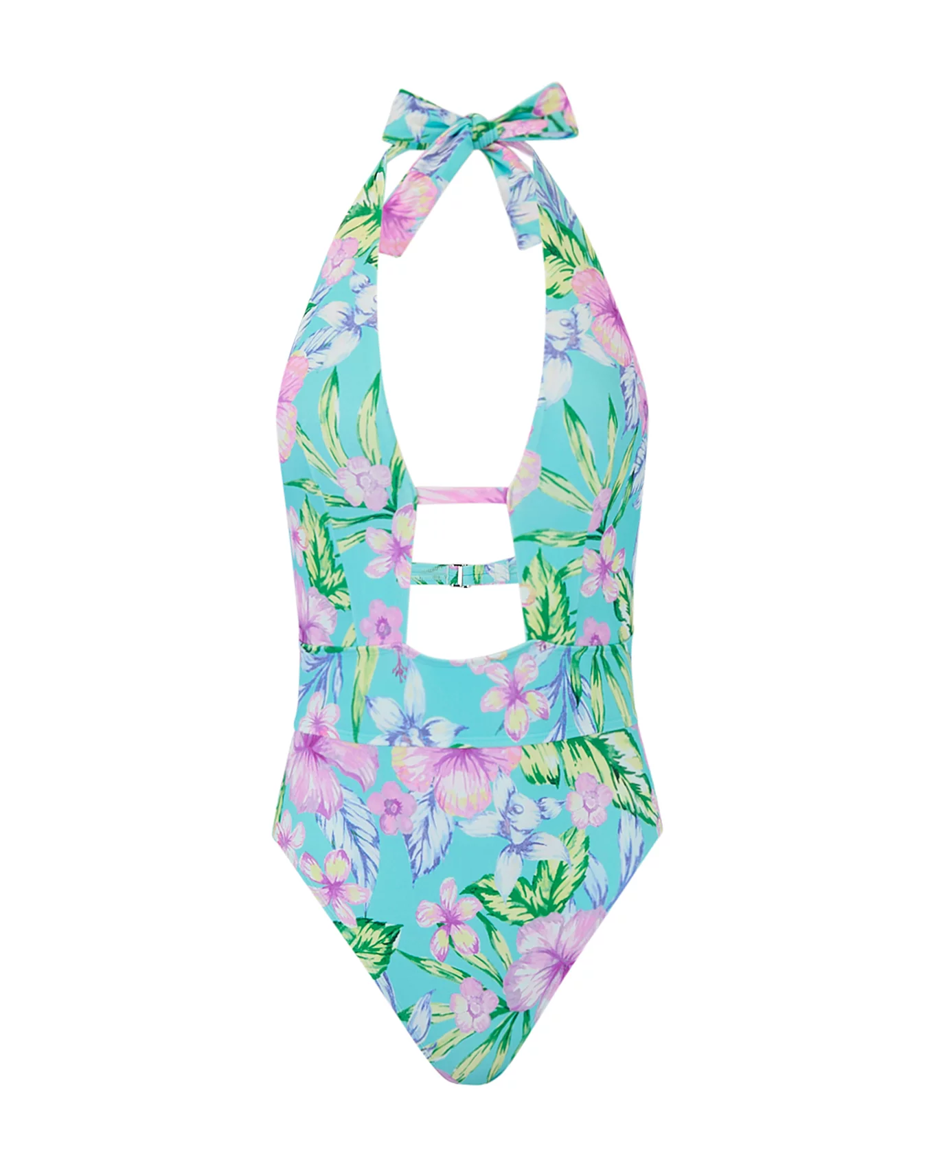 Brinlee Tropical Blue 2 One Piece | Adore Me
