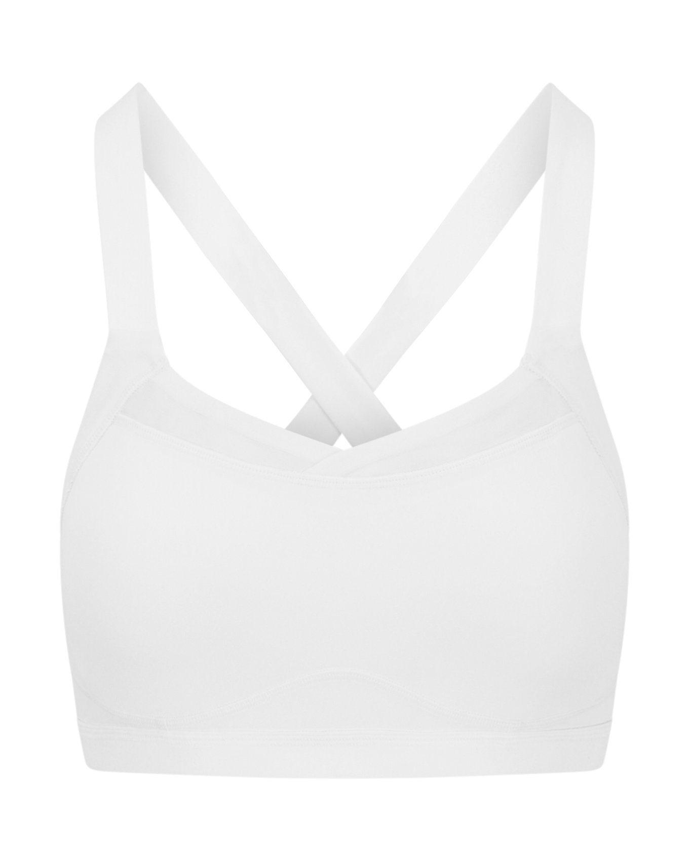 Brylee High Support White High Support Sports Bra, 32B | Adore Me