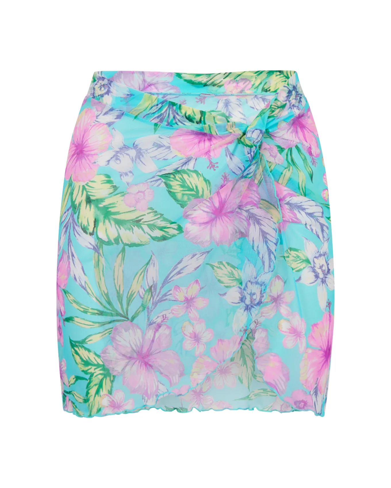 Nikolia Tropical Blue Sarong, XS-XL | Adore Me