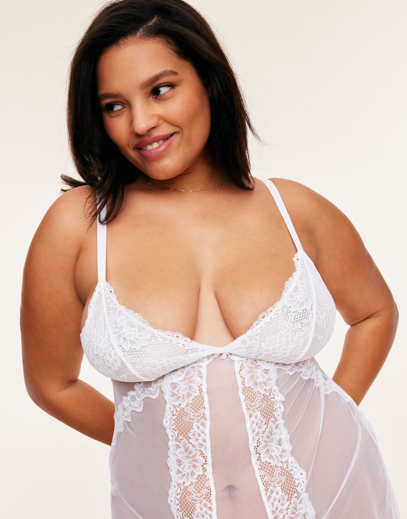 Dixi White Plus Babydoll, 3X | Adore Me