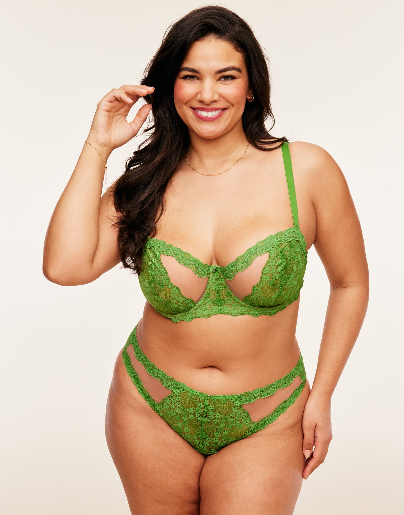 Melrose Medium Green Unlined Balconette, 32B-36DDD | Adore Me