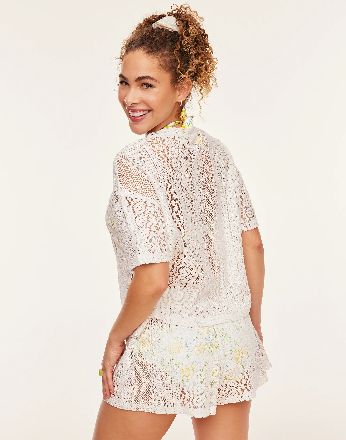 Nika White Top And Short Set S Adore Me