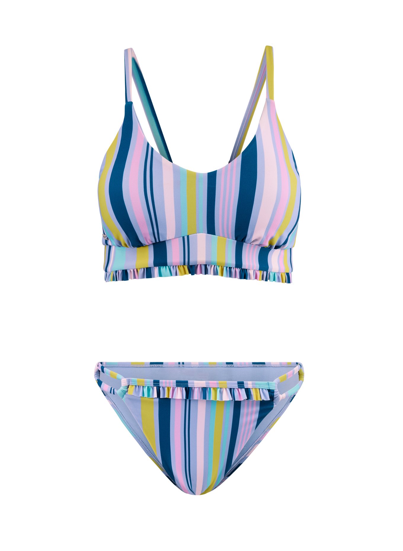 Rainey Stripe Blue Two piece | Adore Me