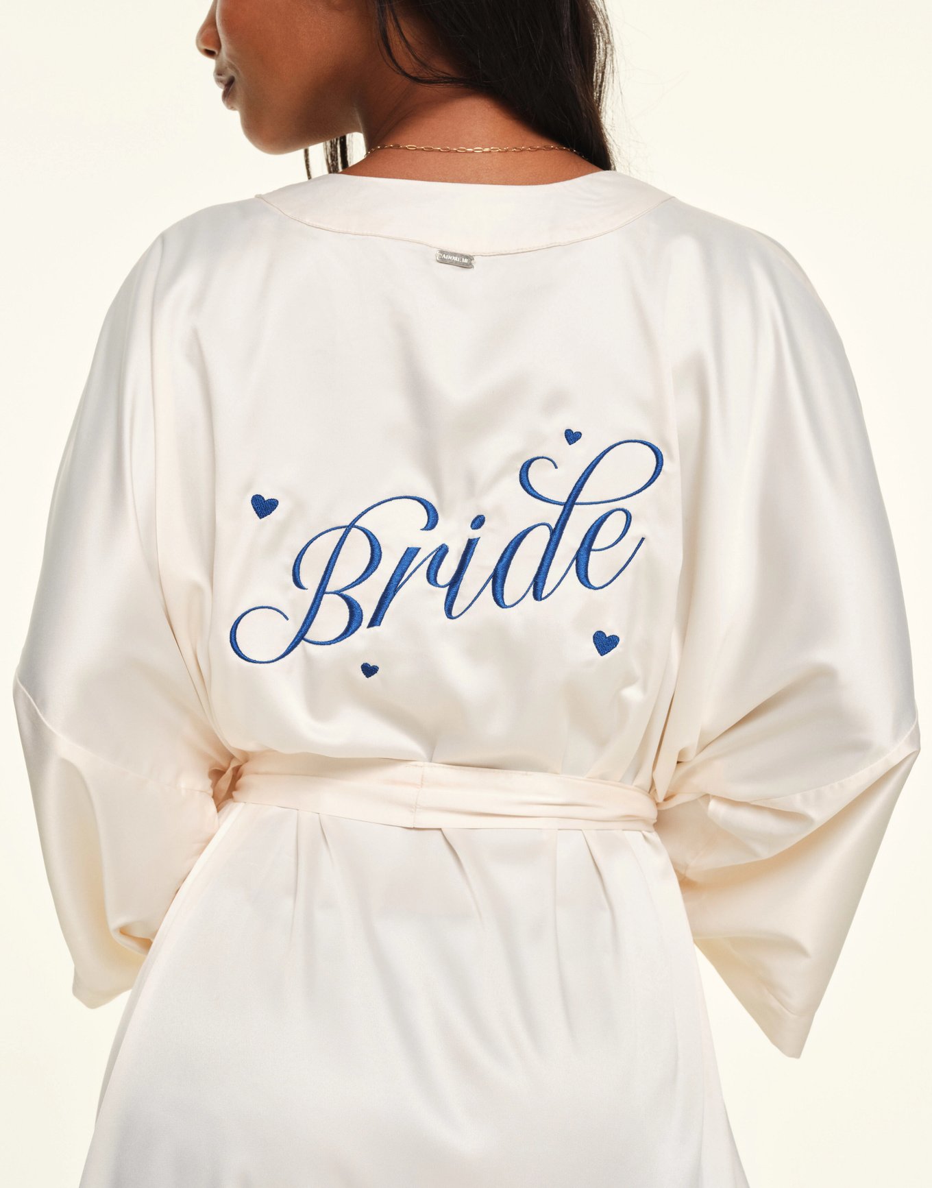 Bride Satin Robe Light White Bride White Satin Robe | Adore Me