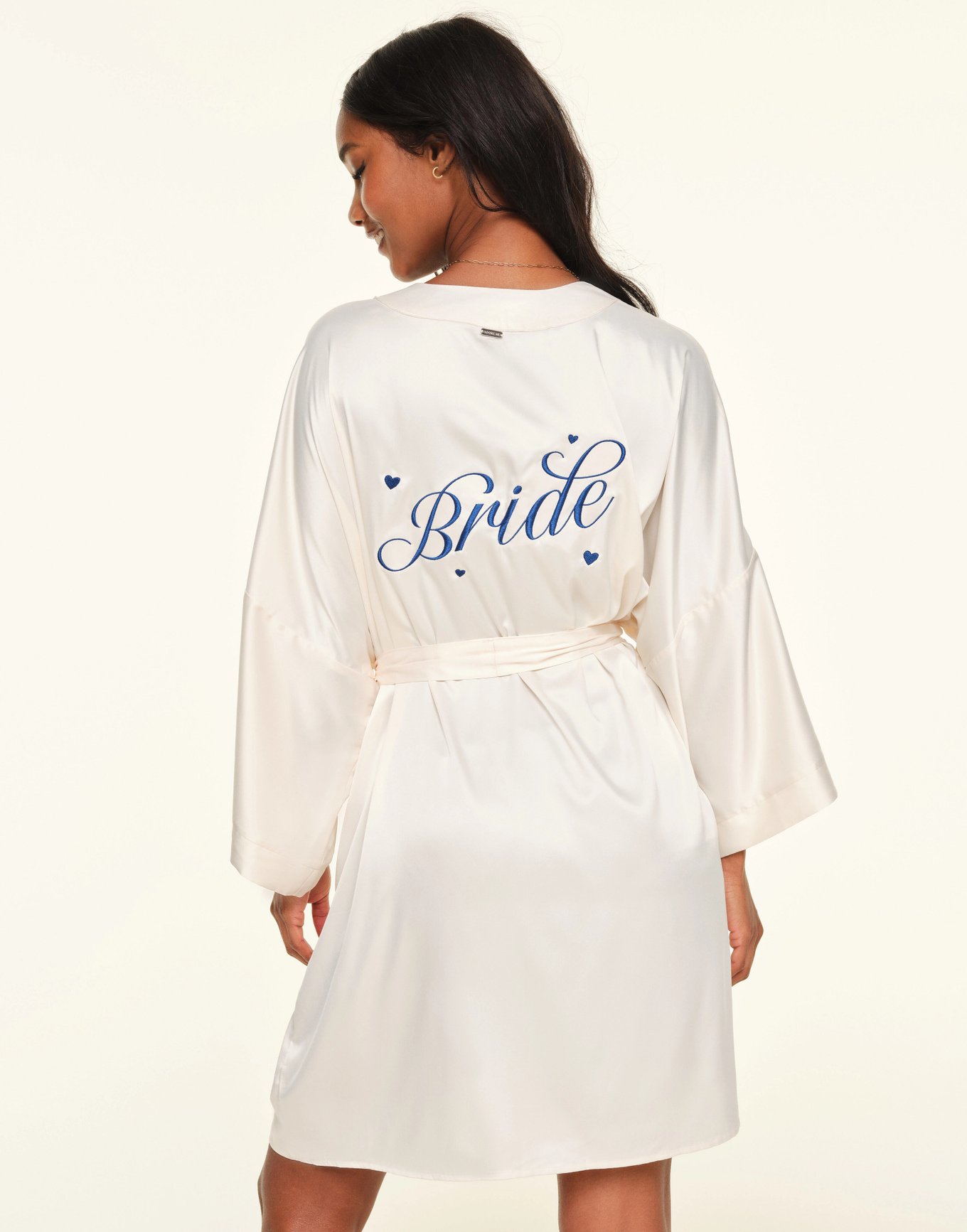Bride Satin Robe Light White Bride White Satin Robe | Adore Me