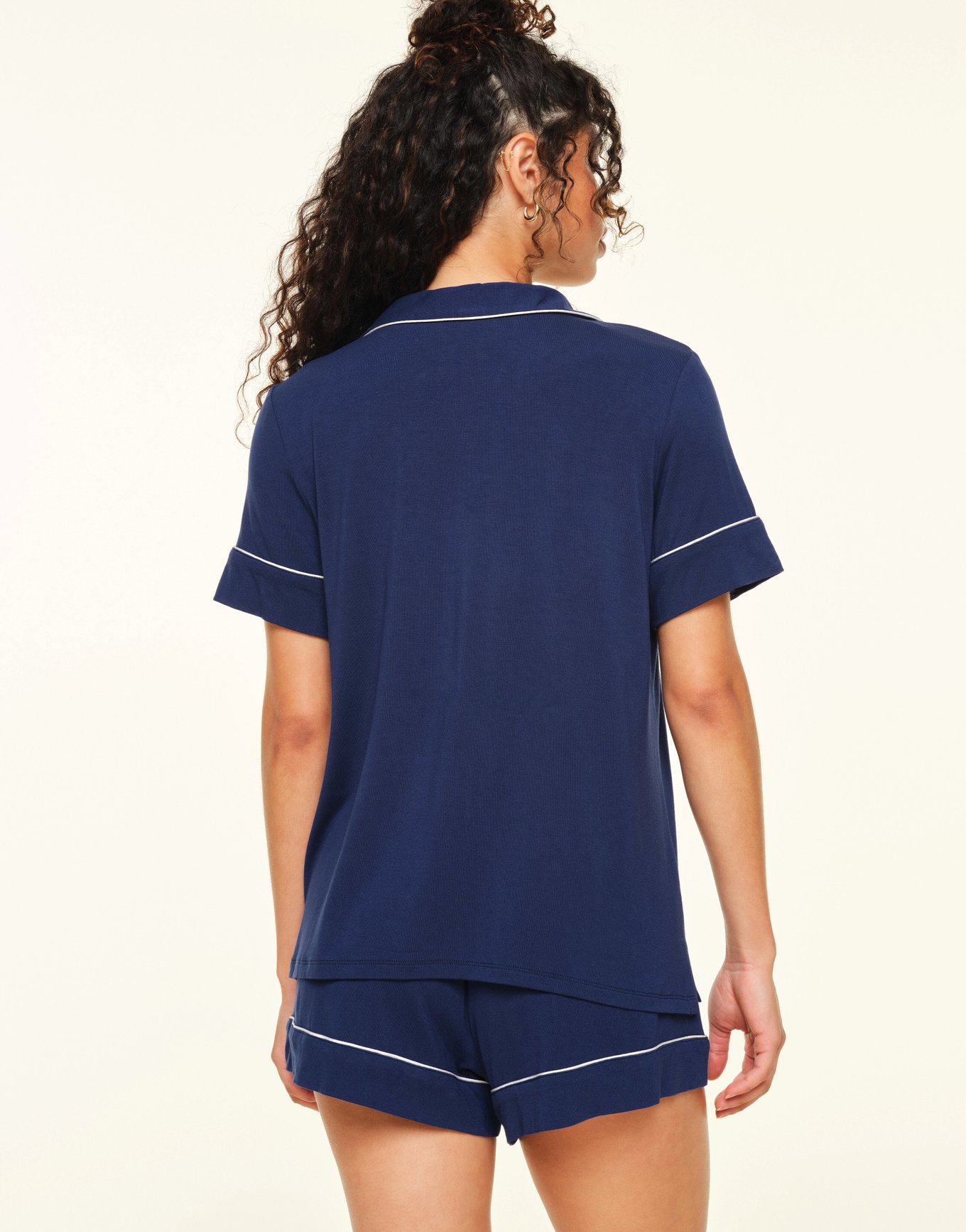 Jane B1 Dark Blue Short Sleeve and Short PJ Set, XS-XL | Adore Me