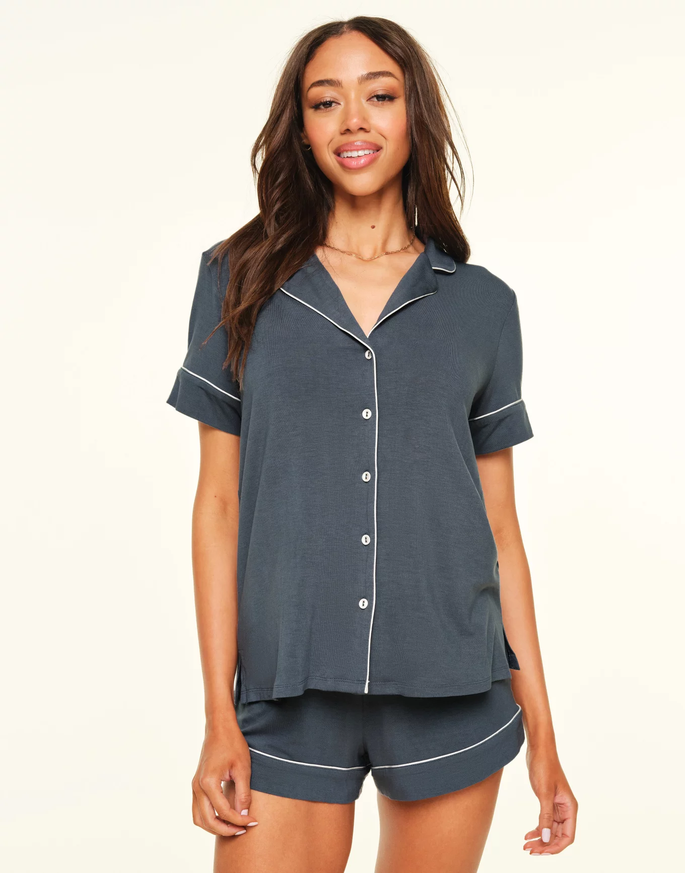 Jane Dark Gray PJ Set, XS-4X | Adore Me