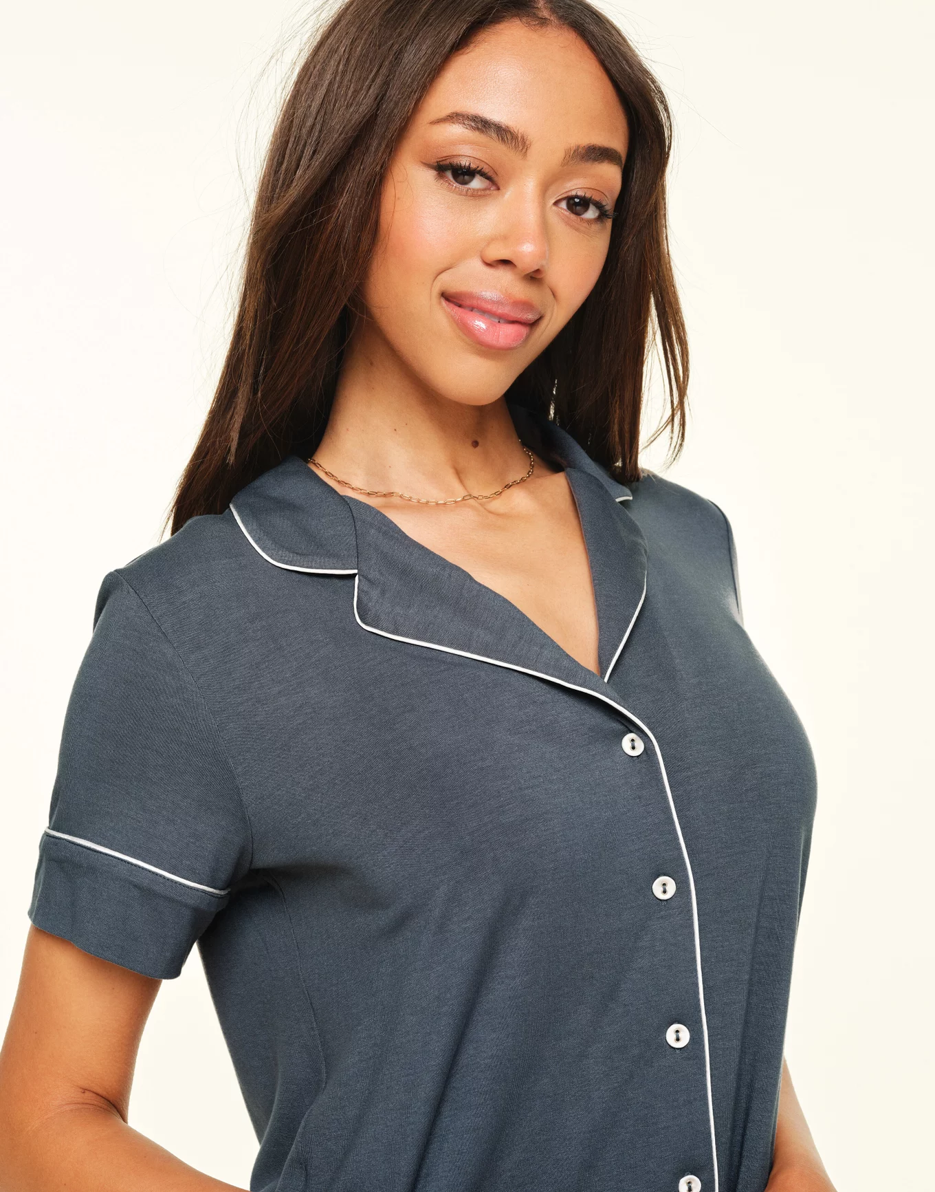 Jane Dark Gray PJ Set, XS-4X | Adore Me