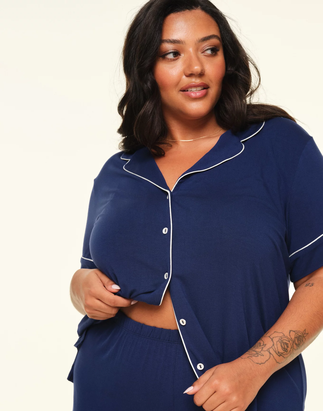 Jane Dark Blue PJ Set, XS-4X | Adore Me