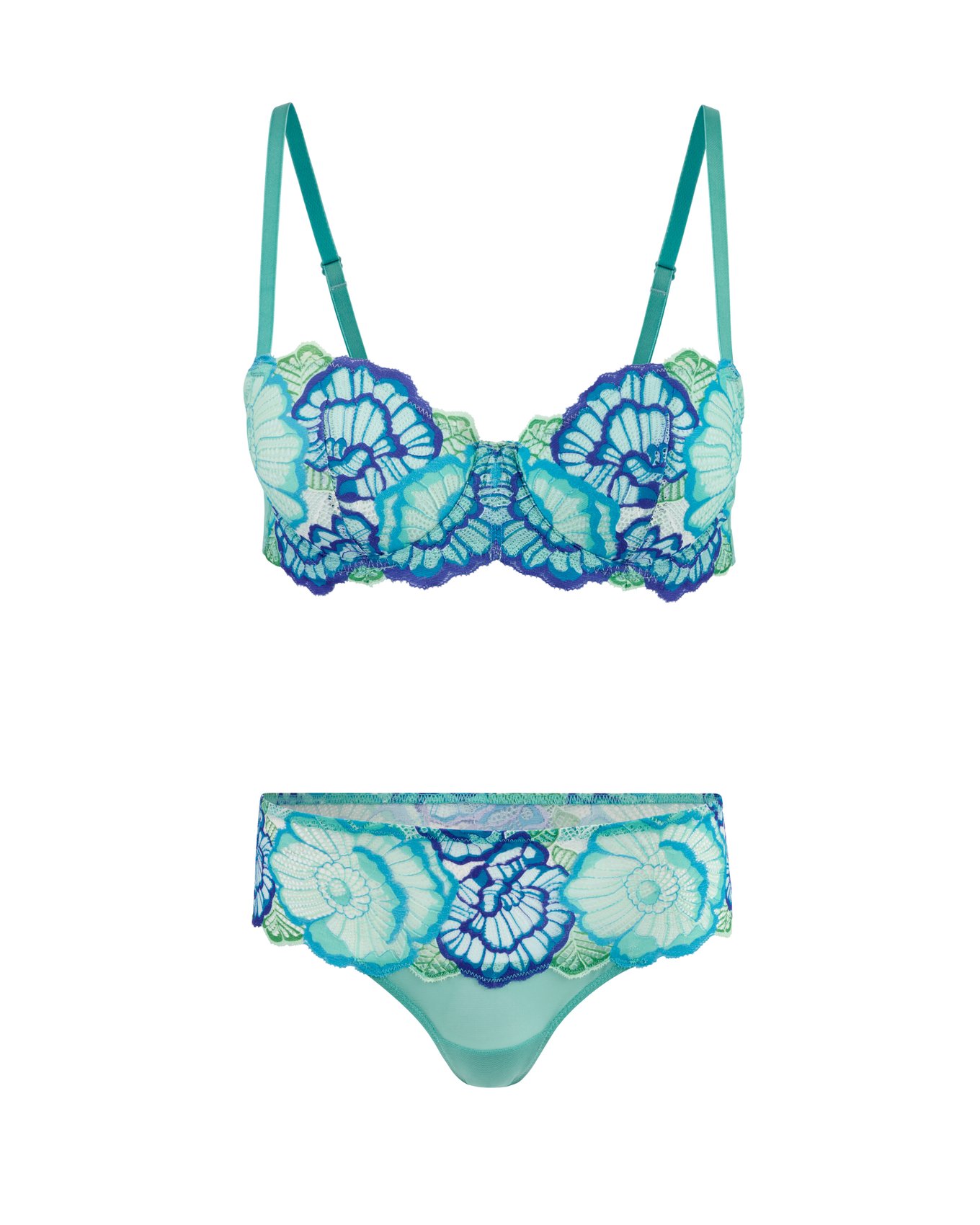 Colete Floral Blue Contour Balconette 32a 38d Adore Me