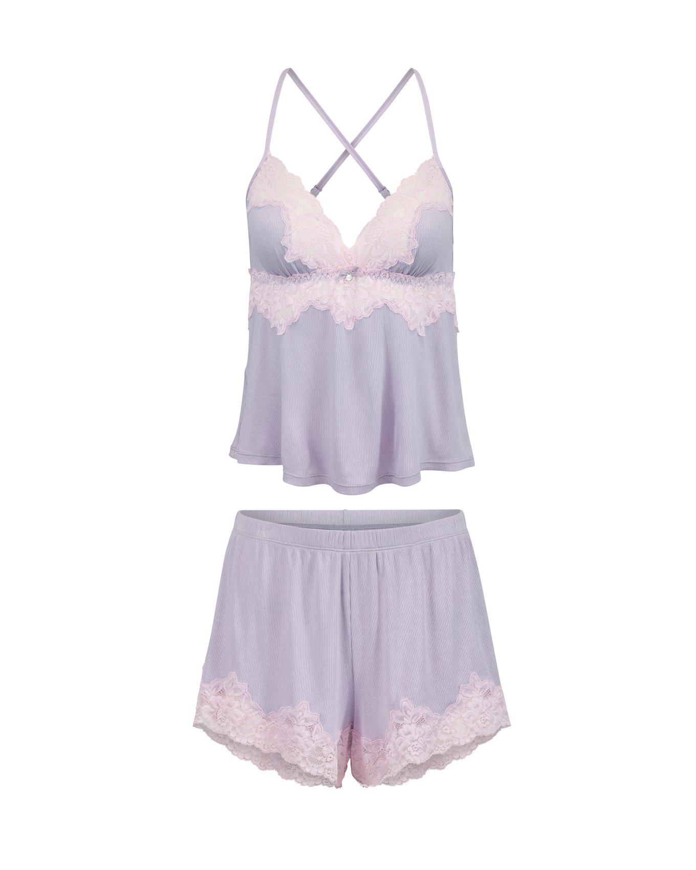 Lora Medium Purple Cami and Short Set | Adore Me