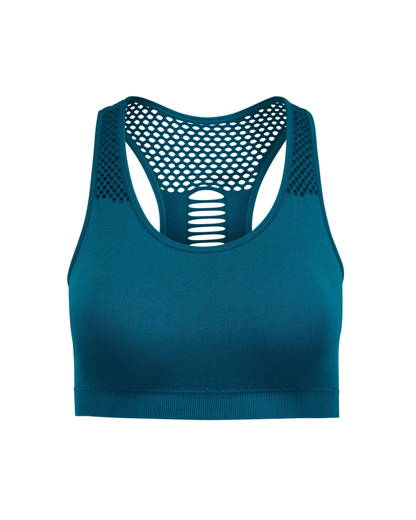 Skylar Seamless Bra Dark Blue 2 Plus Medium Support Sports Bra, | Adore Me