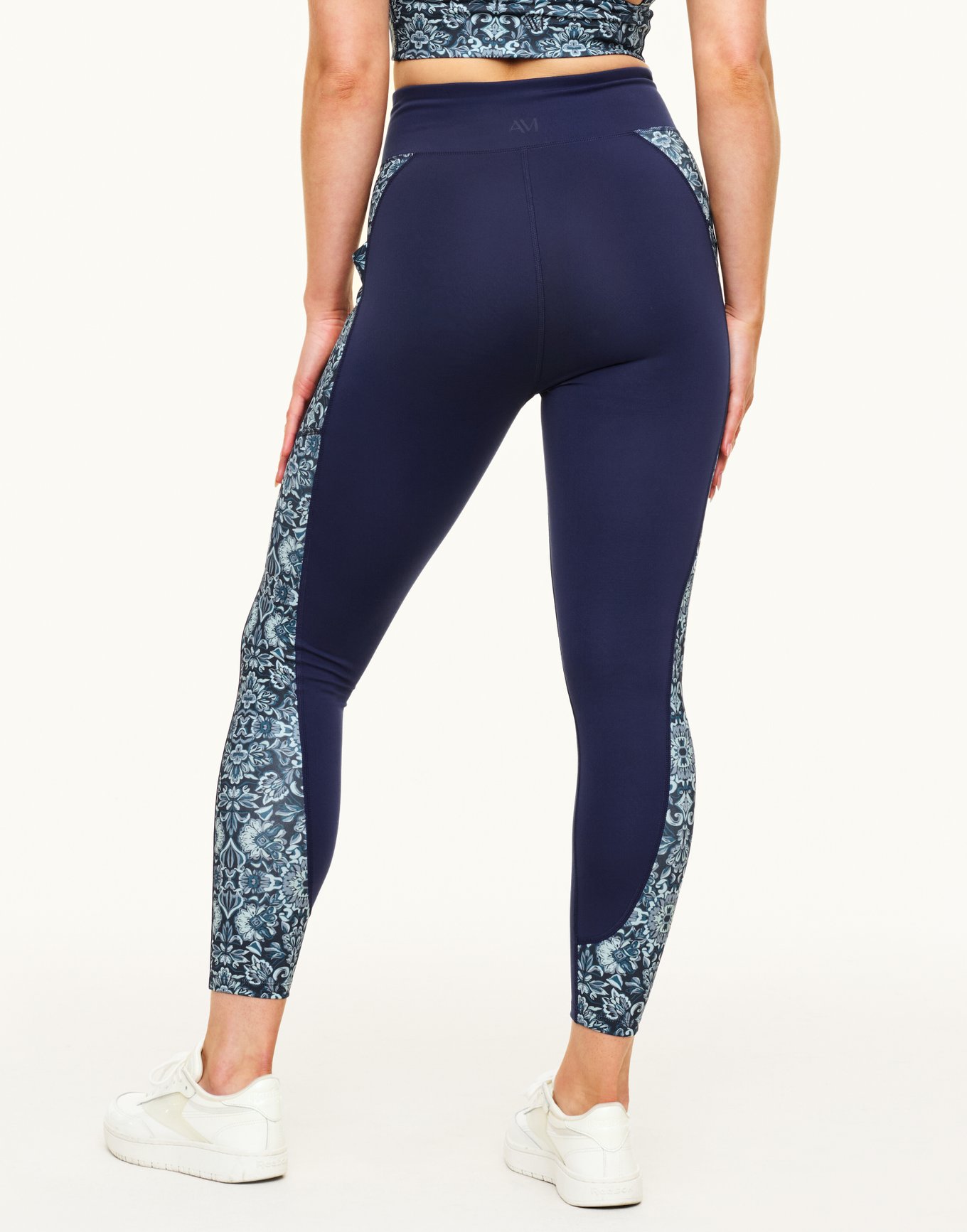 Lotus Crossover Legging Geo Blue Lotus Leggings Xs Adore Me