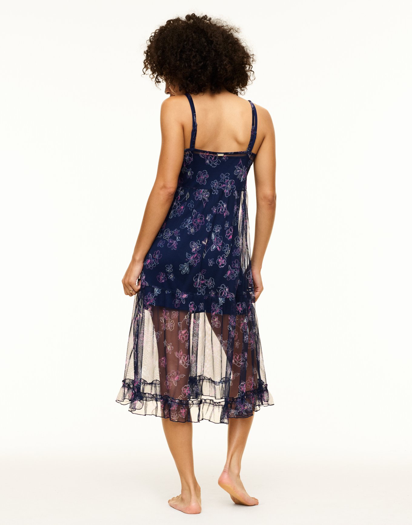 Kaycee Floral Blue Slip, XS-XL | Adore Me