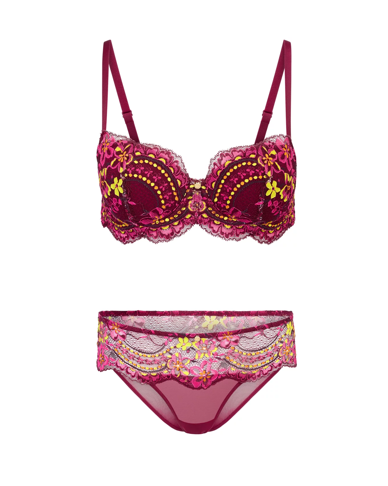Nicholette Floral Red Contour Balconette, 32B-38D | Adore Me
