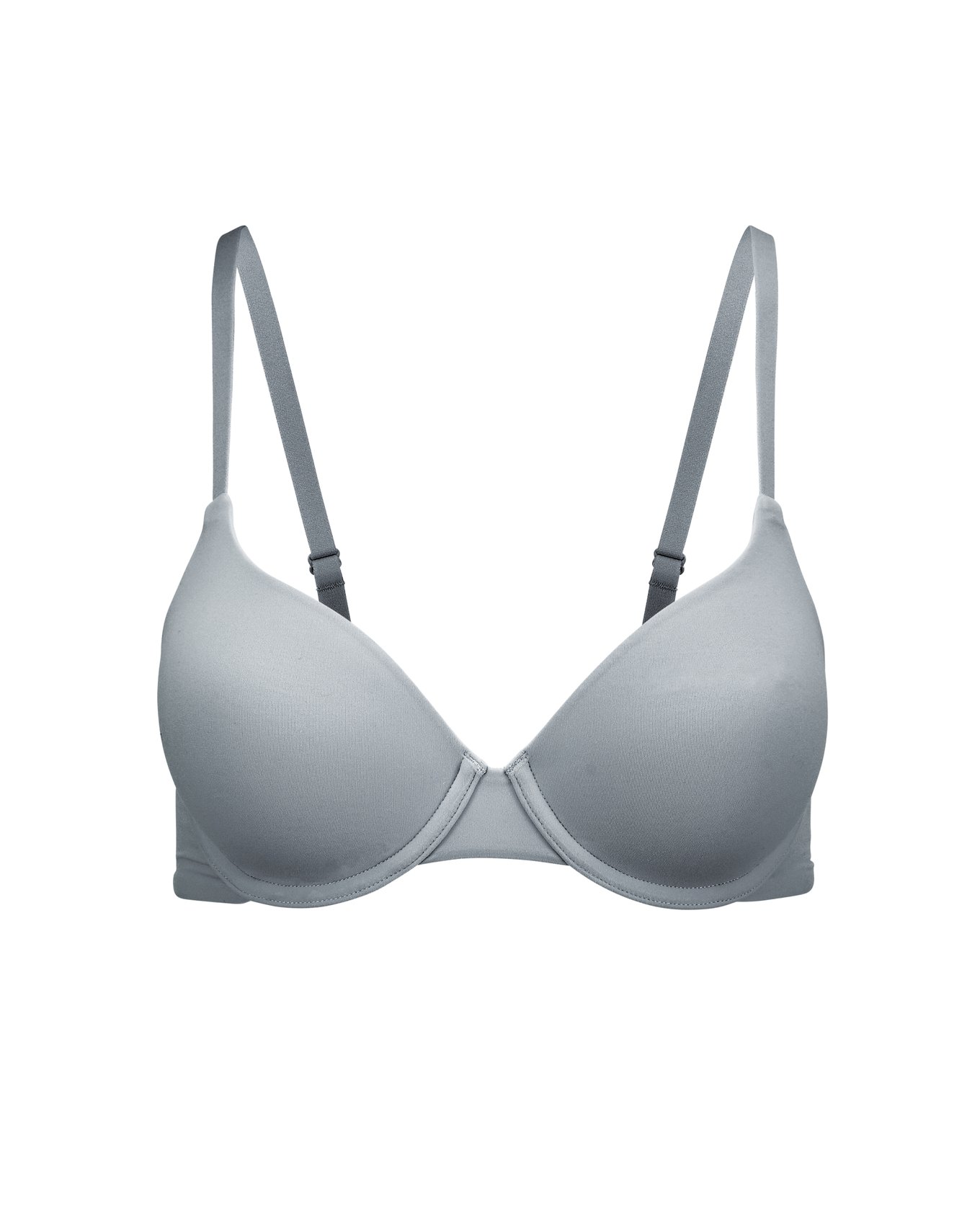 Janelle Dark Gray Underwired T Shirt Bra, 32B-36B | Adore Me