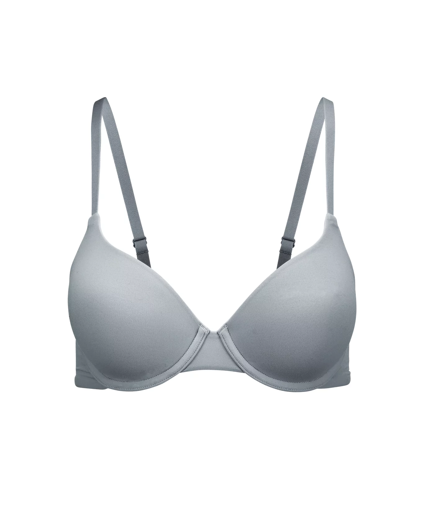 Janelle Dark Gray Underwired T Shirt Bra, 32B-34A | Adore Me