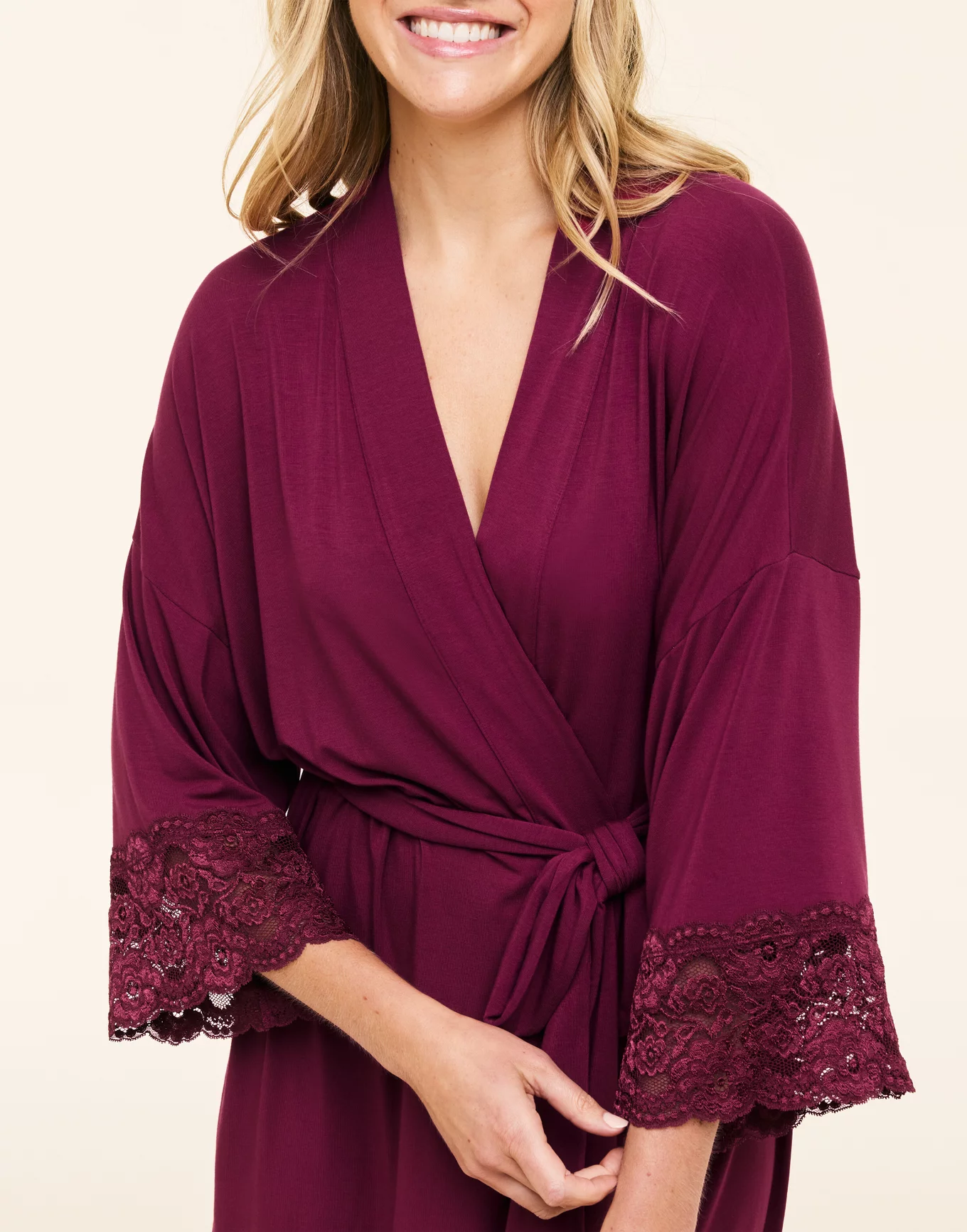 Olenna Dark Red Robe | Adore Me