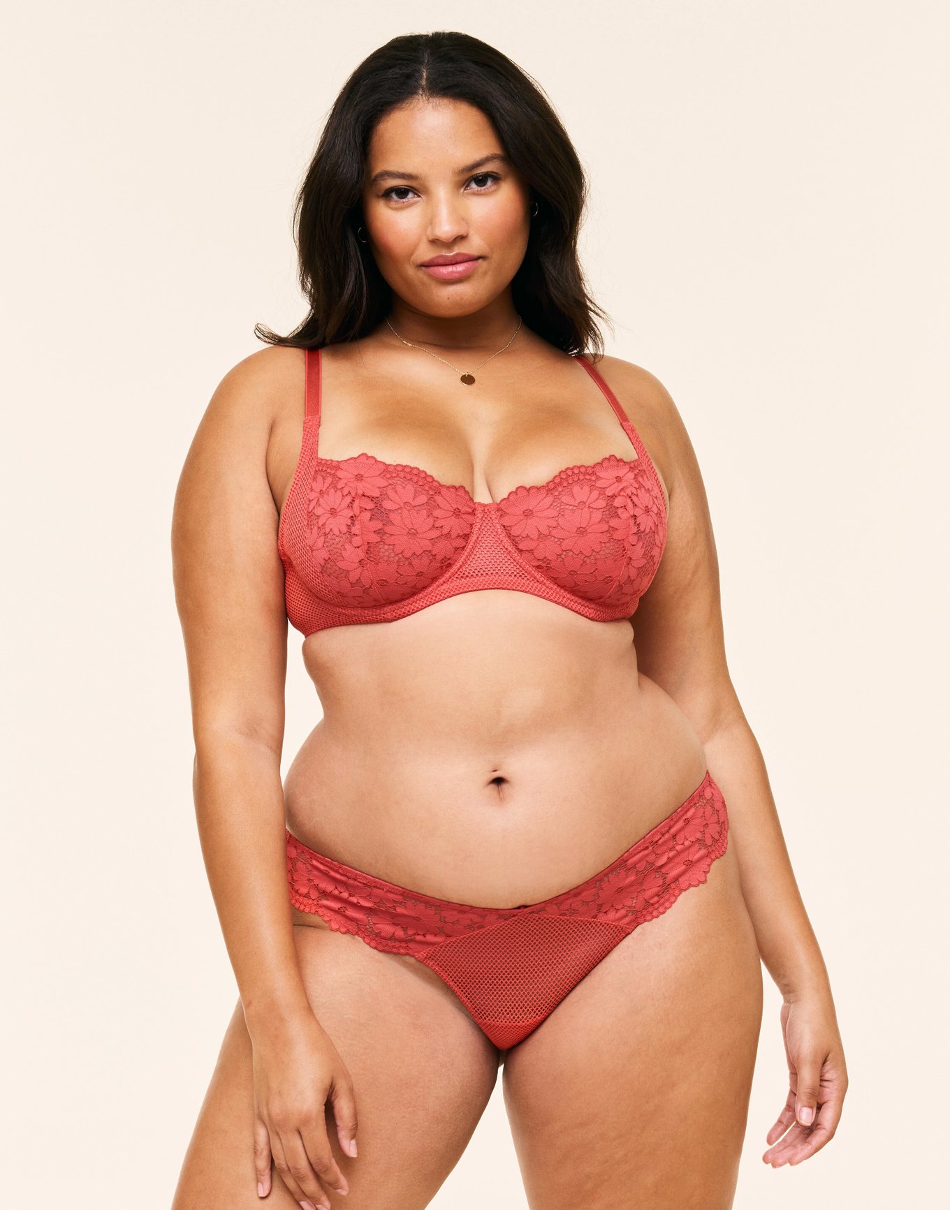Roxanne Dark Red Plus Unlined Balconette, 38DDD-44D | Adore Me