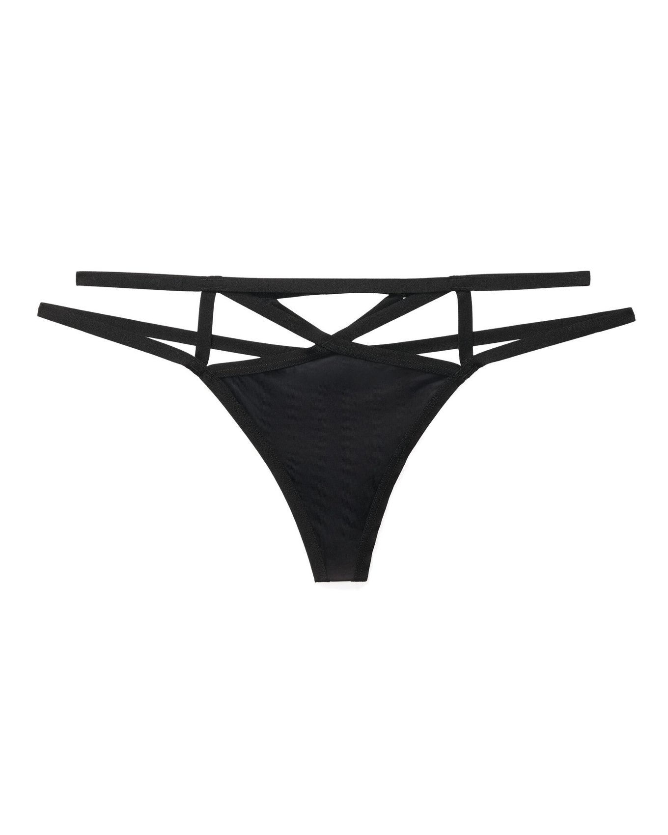 Nehrissa Thong Black Plus Thong, XL-4X | Adore Me