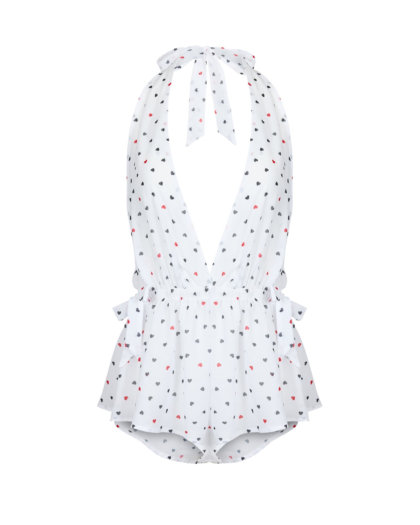 Merilyn Heart White Romper, XS-XL | Adore Me
