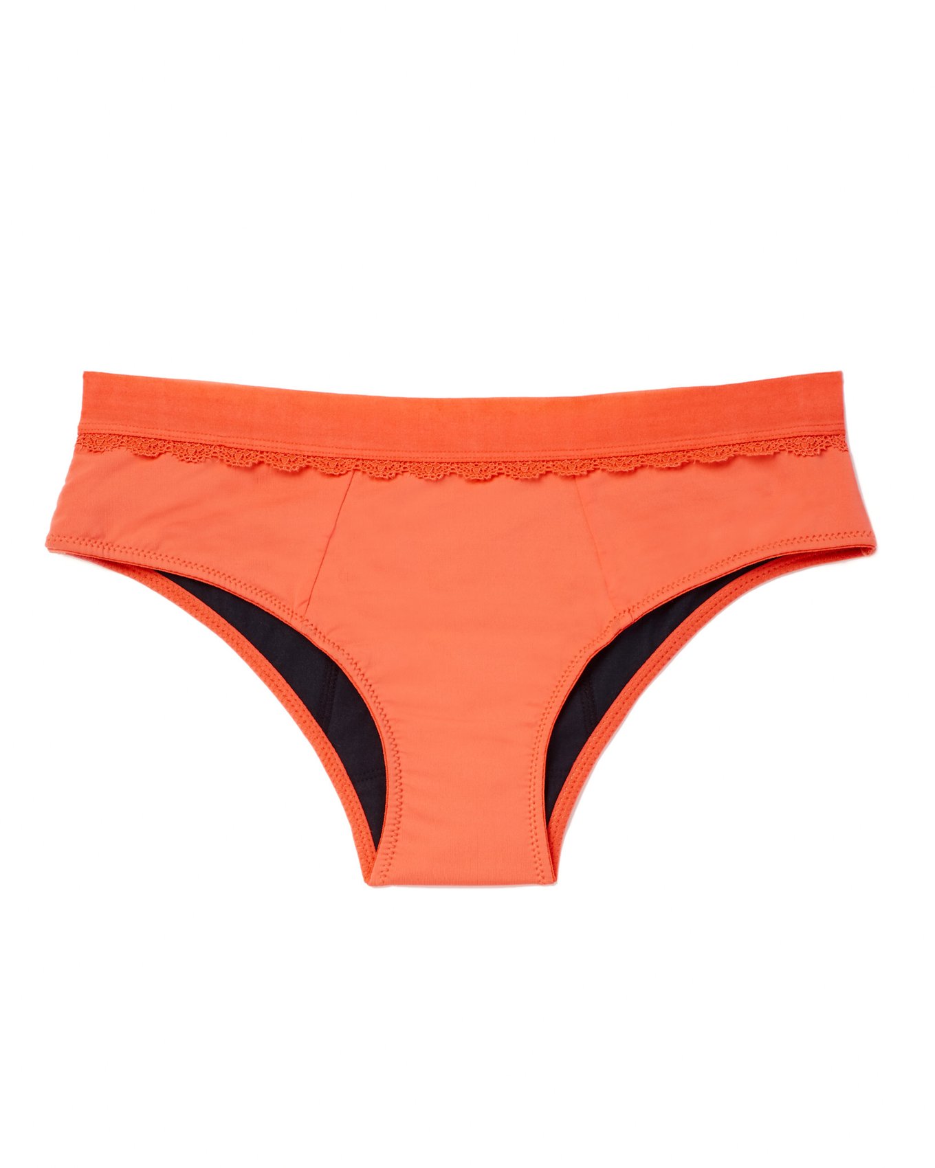 Cindy Cheeky Medium Orange Period Panties, XS-M | Adore Me