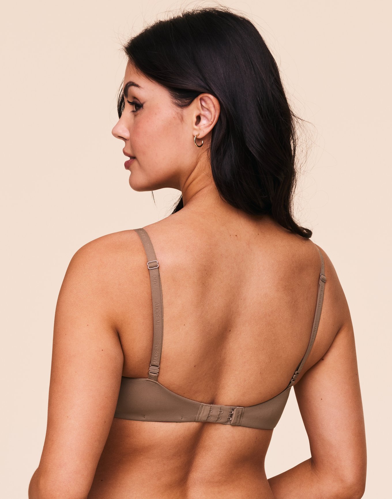 Natalya Medium Beige Push Up Plunge Bra and Panty Set | Adore Me