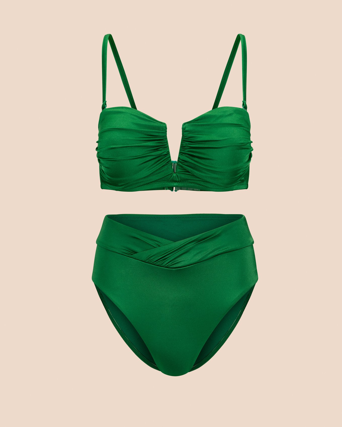 Tanisha Dark Green Two Piece Bikini, XS-XL | Adore Me