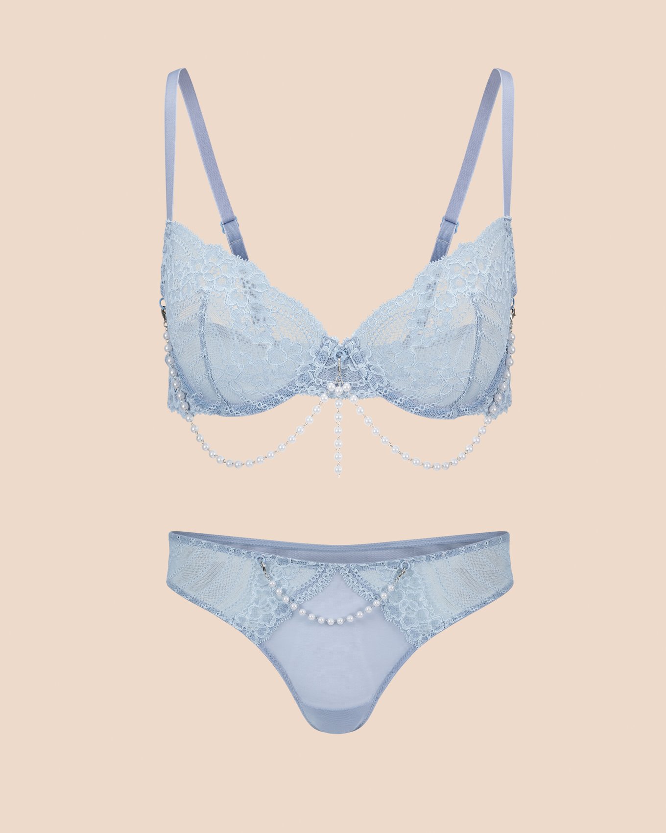 Nixie Medium Blue Plus Unlined Demi | Adore Me