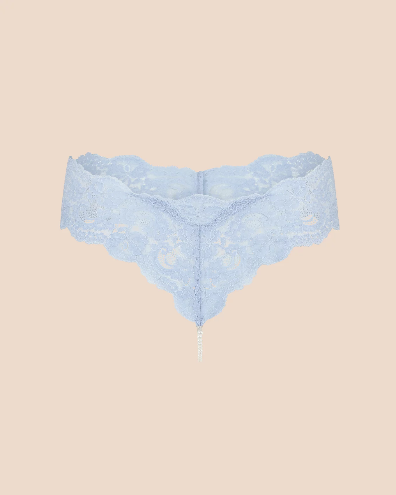 Aster Pearl Thong Medium Blue V shape Pearl Thong, M-XL | Adore Me