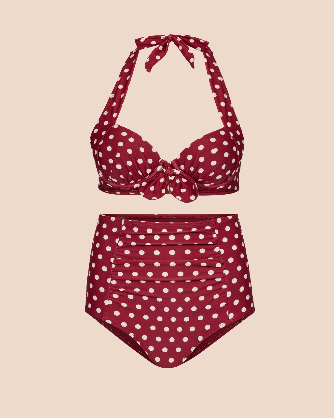 Shelby Dot Red Plus Two Piece | Adore Me